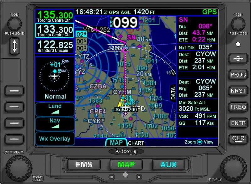 Avidyne IFD540 SBAS/COM/NAV/SVS/WiFi/BT – Lafayette Avionics, Inc.